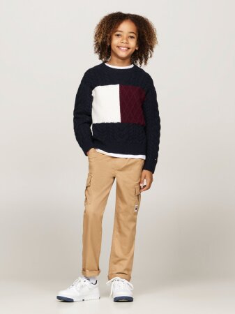 Tommy hilfiger colour block jumper store